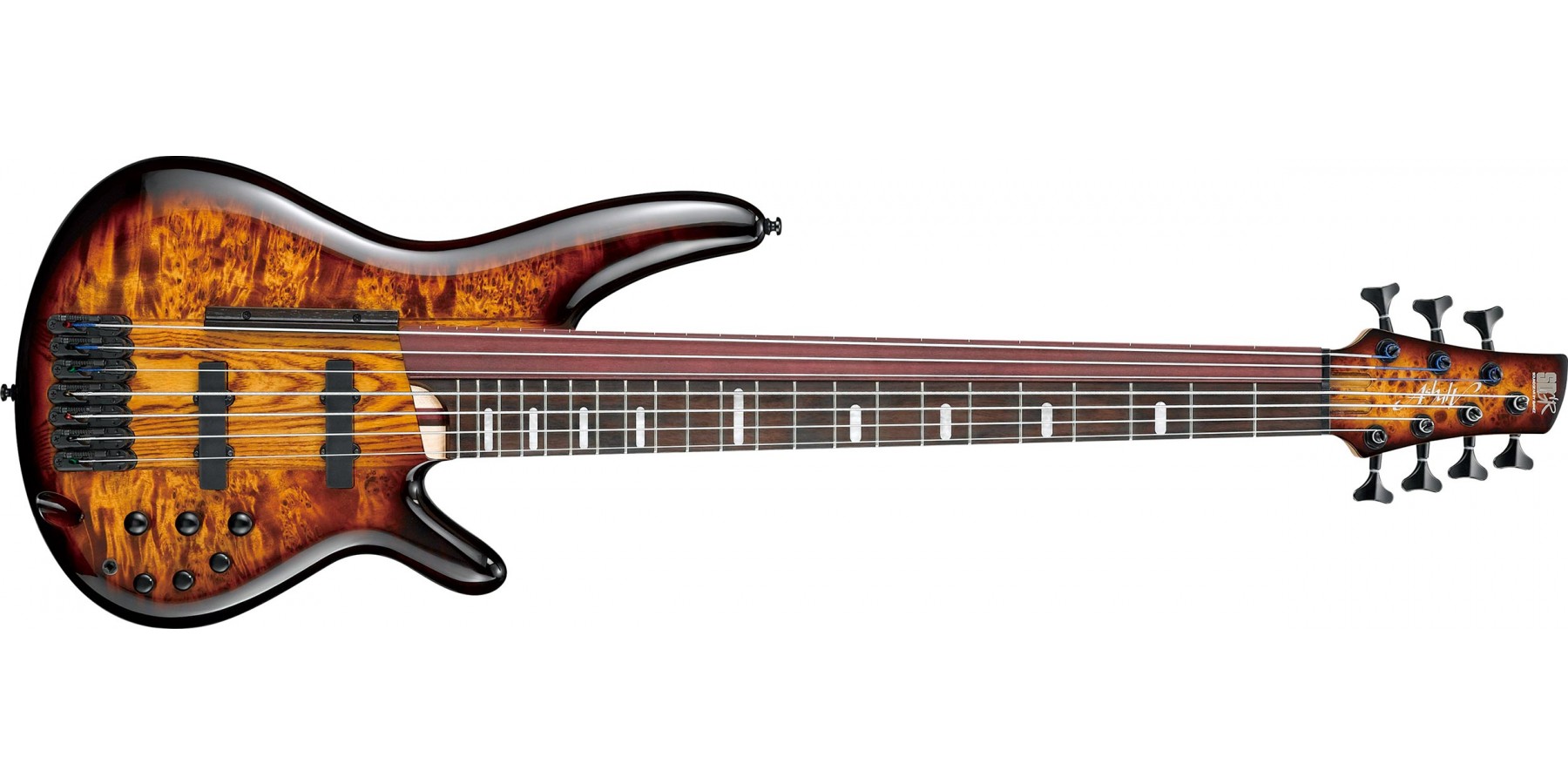 Ibanez Sras7 Deb Dragon Eye Burst 7 String Frettedfretless Bass Uk